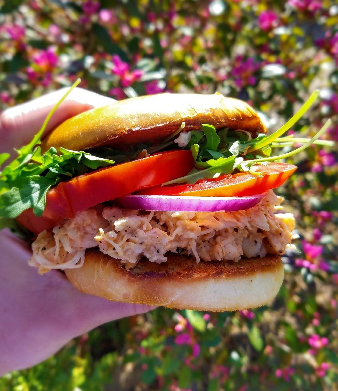 Chipotle Chicken Bagel Sandwich - Recipe Hippie