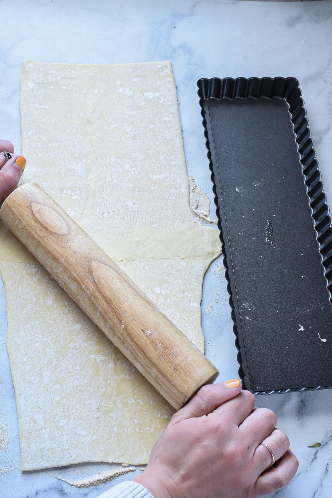 Lattice Vegetable Puff Pastry Tart - Recipe Hippie