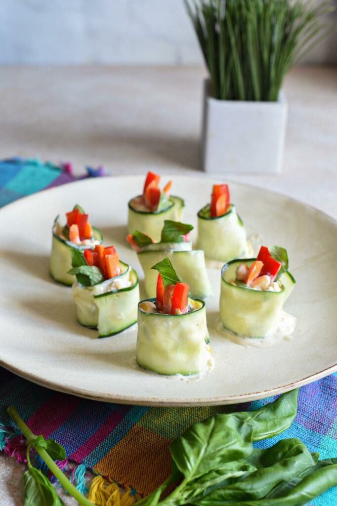 Cucumber Roll Ups Recipe - Recipe Hippie