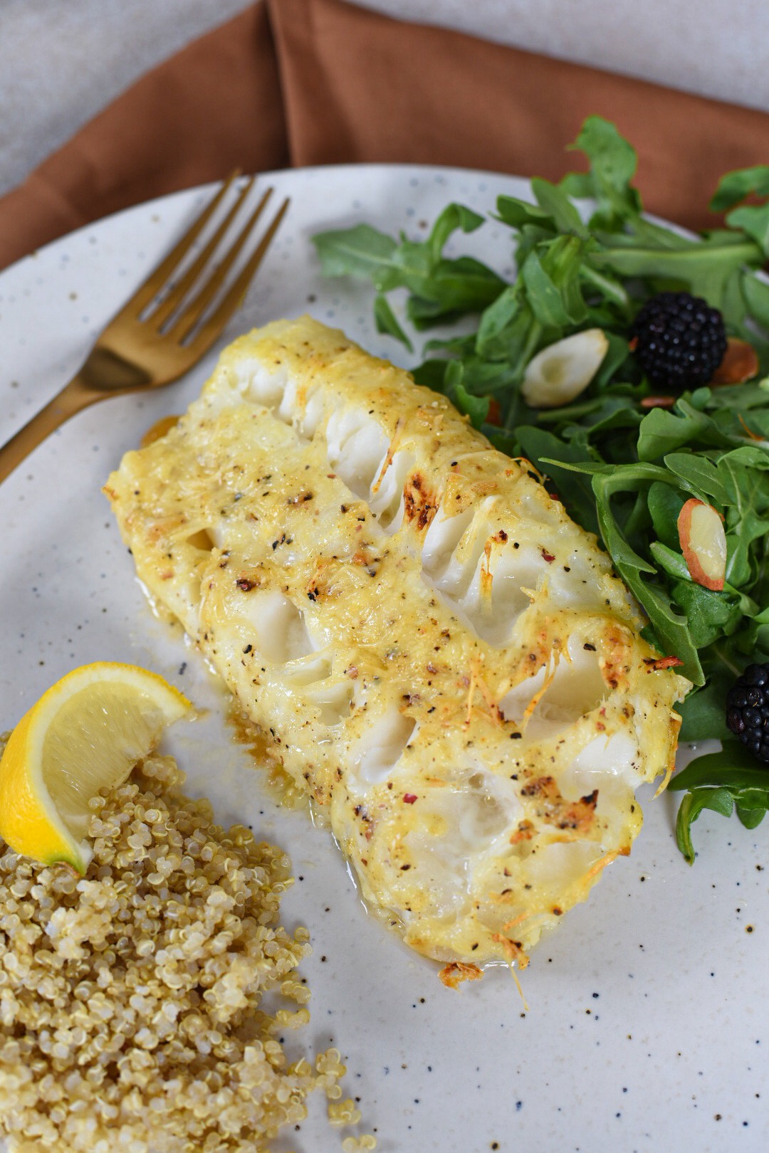 Shredded Parmesan Crusted Cod