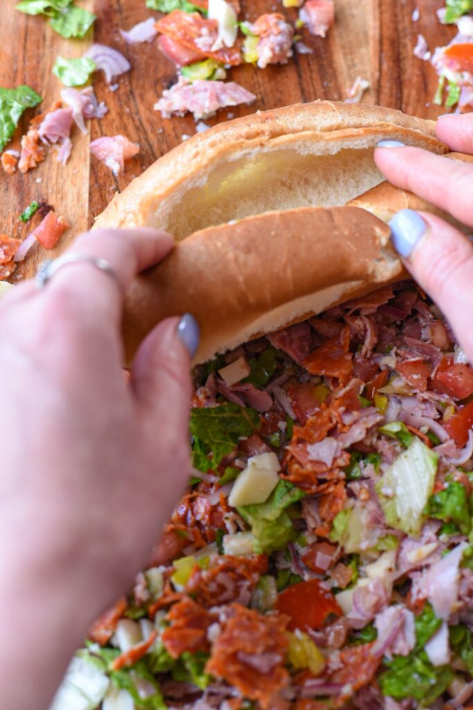 Chopped Italian Sandwich - Recipe Hippie