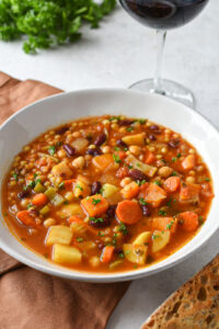 Sardinian Minestrone Soup With Canned Beans - Recipe Hippie