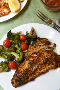 Blackened Cod with Broccoli - Recipe Hippie